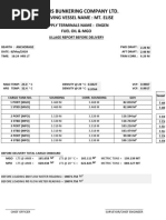 Bunker Calculation Excel Sheet | PDF