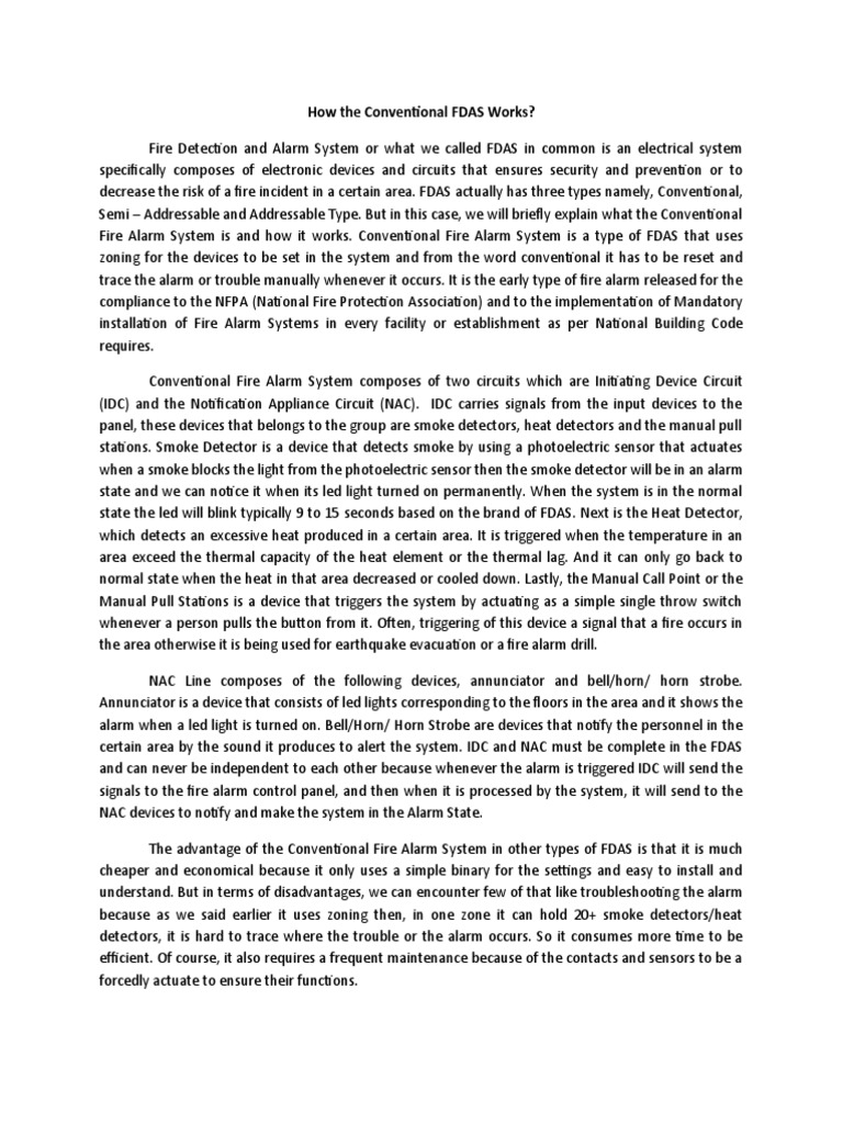 How The Conventional Fdas Works Pdf Measuring Instrument Safety