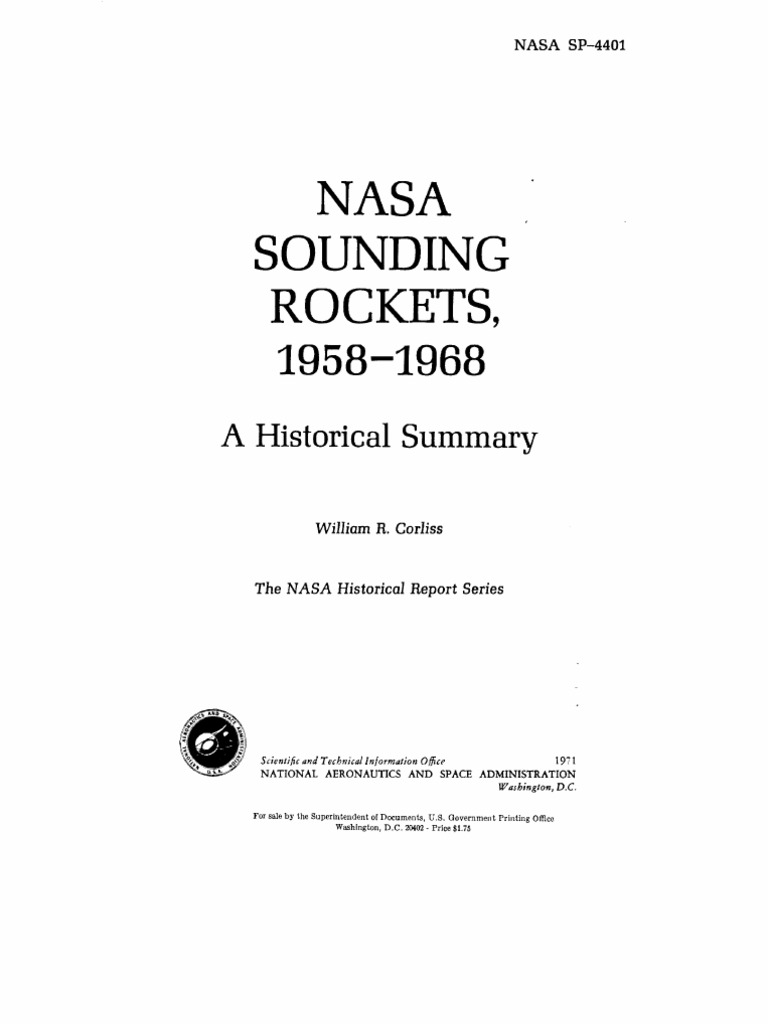 NASA Sounding Rockets, 1958 - 1968 A Historical Summary | PDF