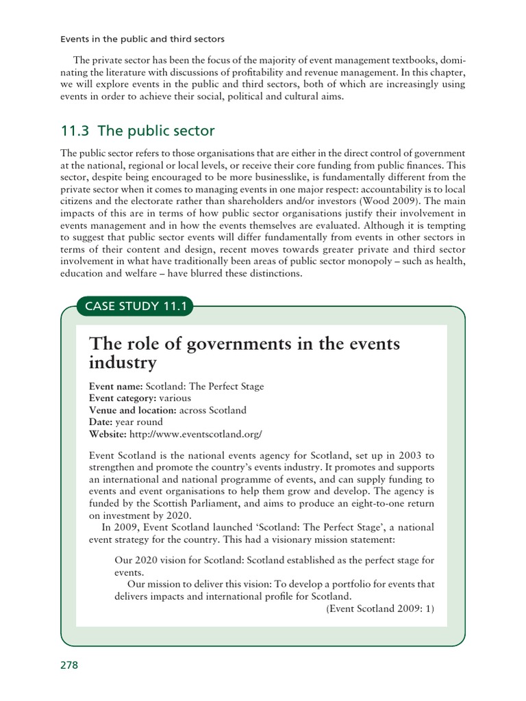 Events in the Public and Third Sectors: Exploring the Roles of ...