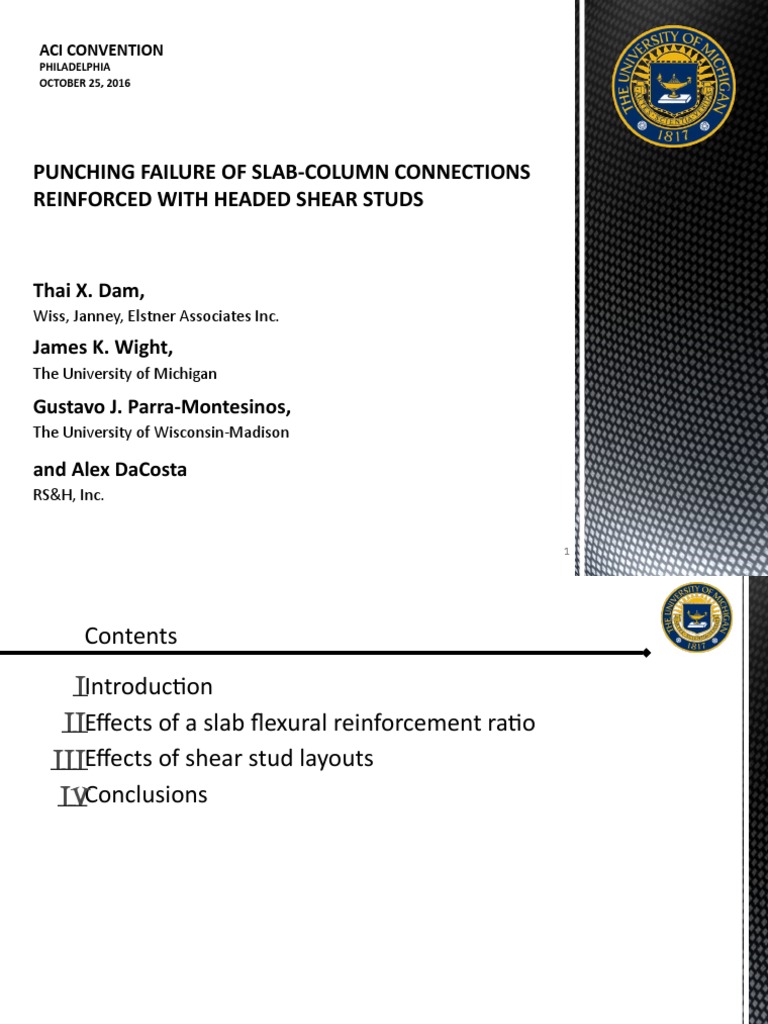 Punching Failure of Slab-Column Connections Reinforced With Headed ...