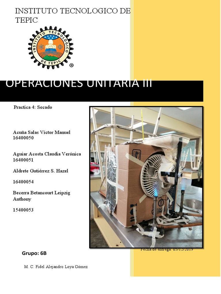 Practica Secado | PDF | Humedad | Humedad