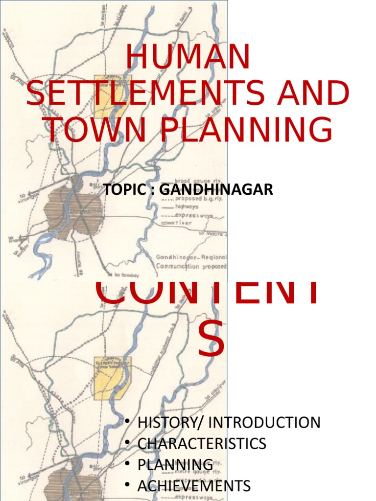 Human Settlements and Town Planning | PDF | Gujarat | Urban Planning