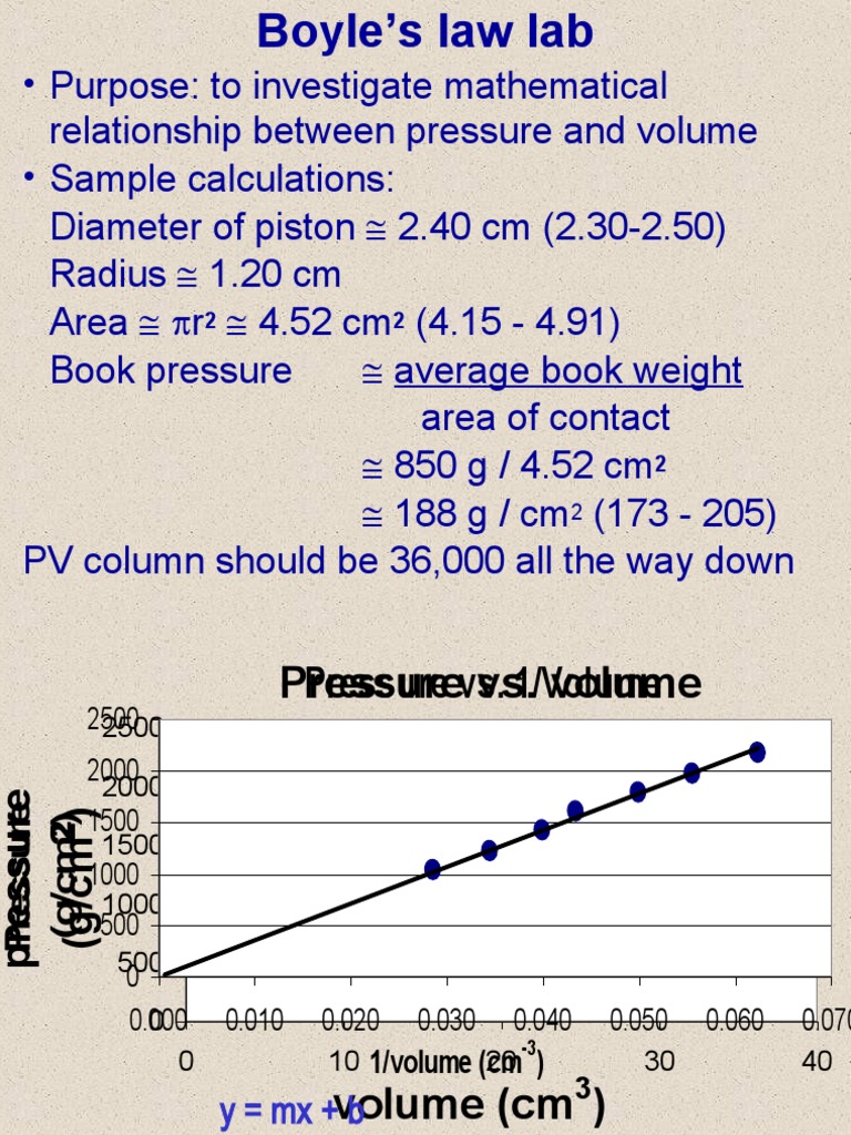 Boyles Law Lab Answers | PDF | Pressure | Volume