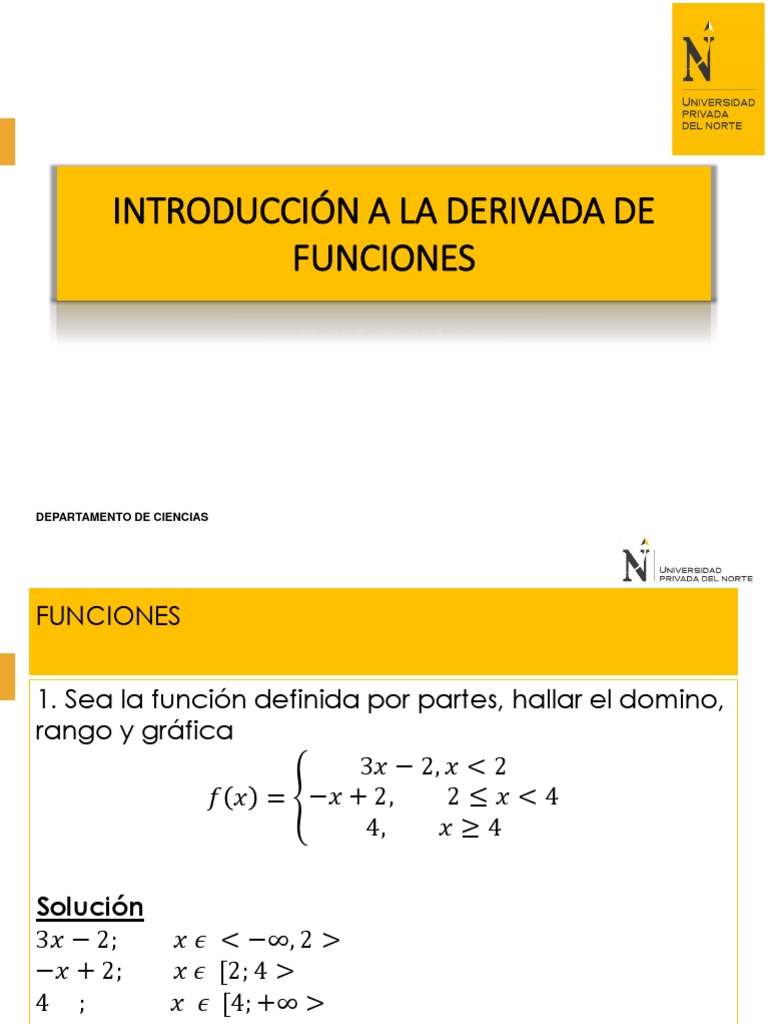 Introduccion A La Derivada de Funciones | PDF | Derivado | Límite (Matemáticas)