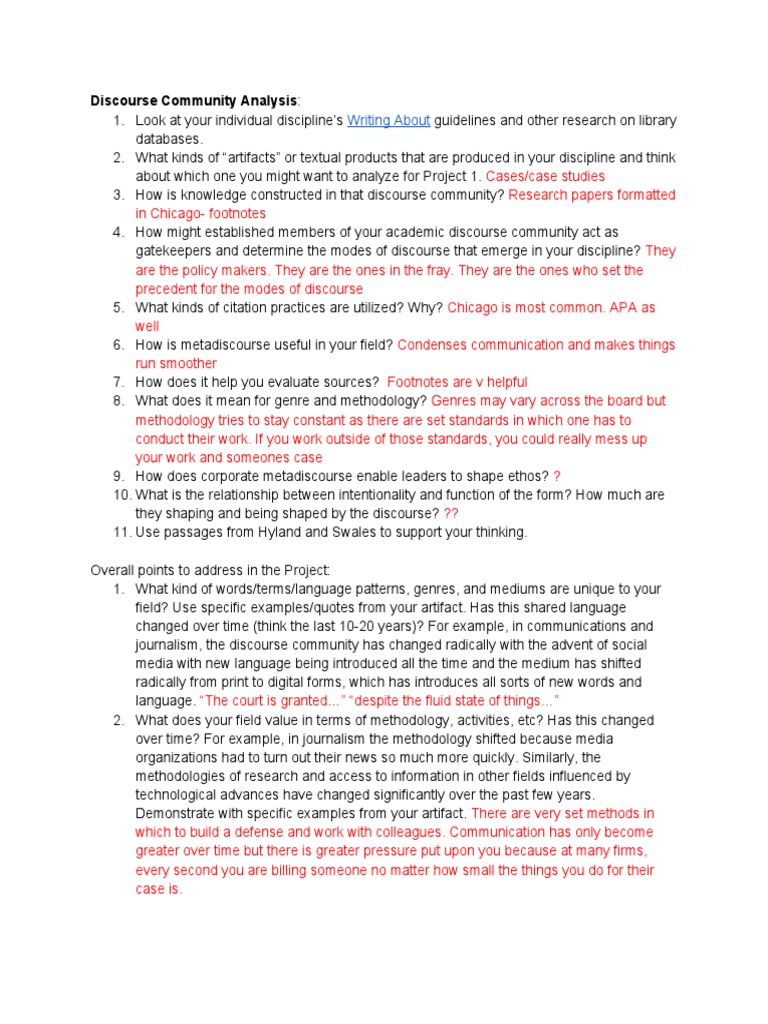 Discourse Analysis Worksheet | Download Free PDF | Expert | Journalism