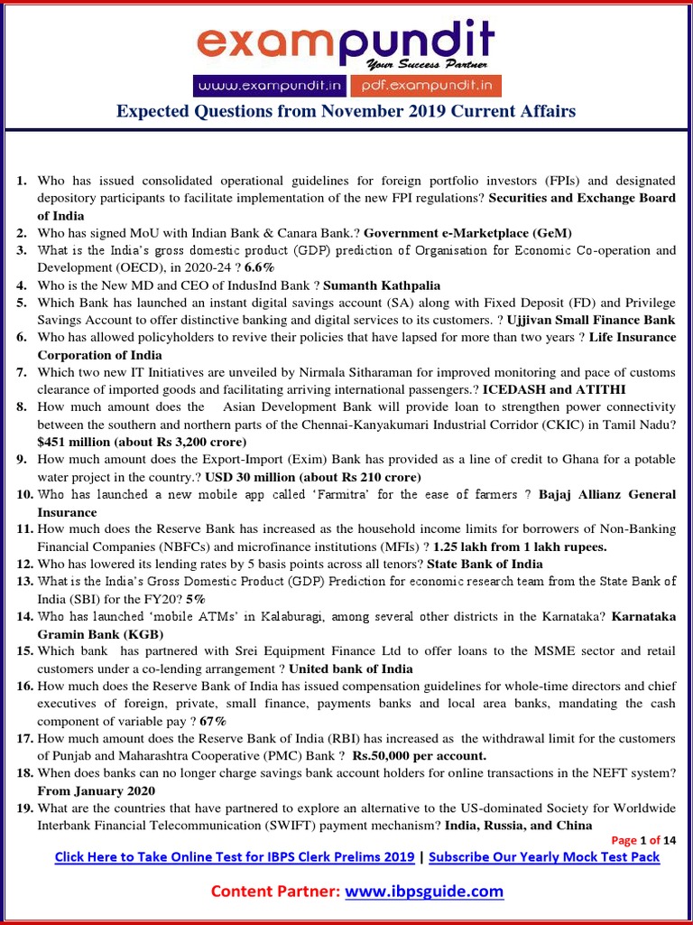 Current Affairs Insights: A Summary of Key Developments in India from ...