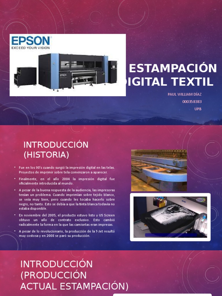 Estampación Digital Textil | PDF | Impresora (Computación) | Color