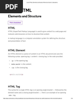 HTML Cheatsheet | PDF | Html Element | Html