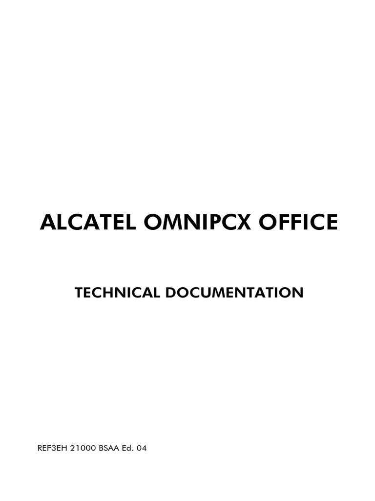 Alcatel Omnipcx Install Manual Pdf Pdf Voice Over Ip Server Computing