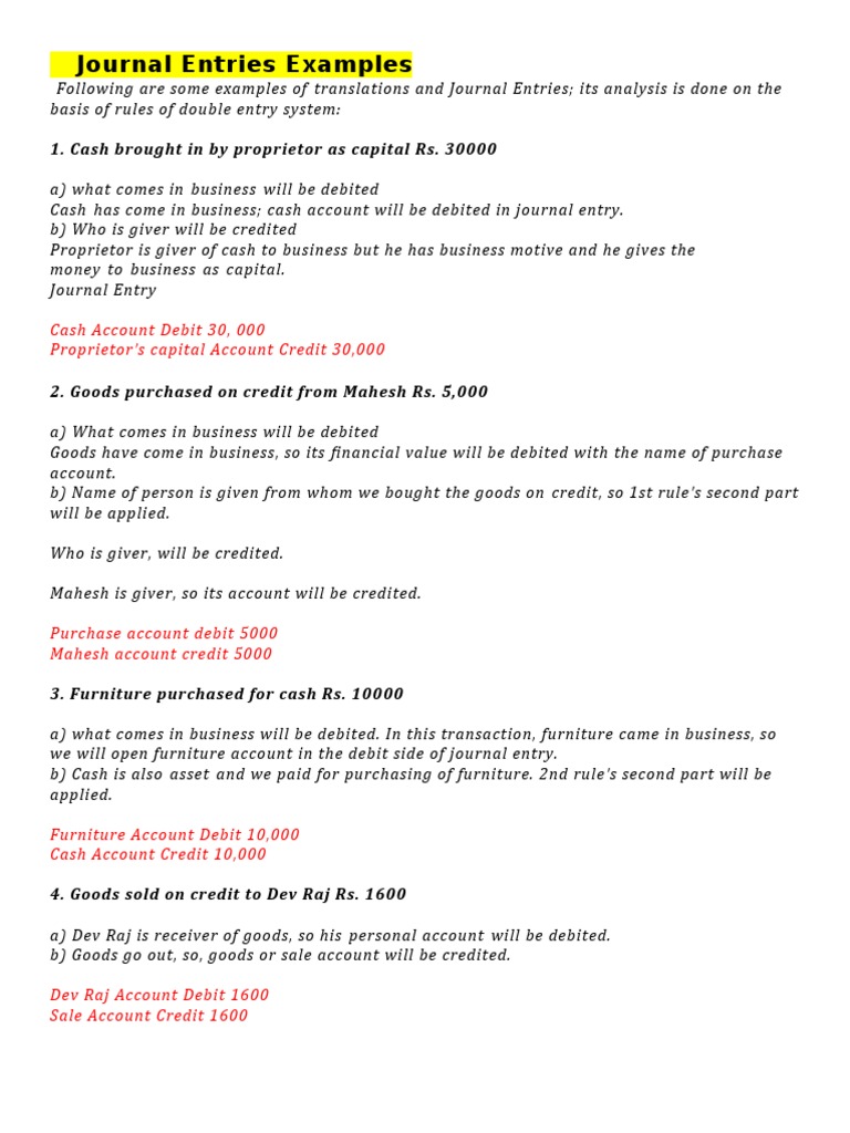 Basic Journal Entry's2 | PDF | Debits And Credits | Expense
