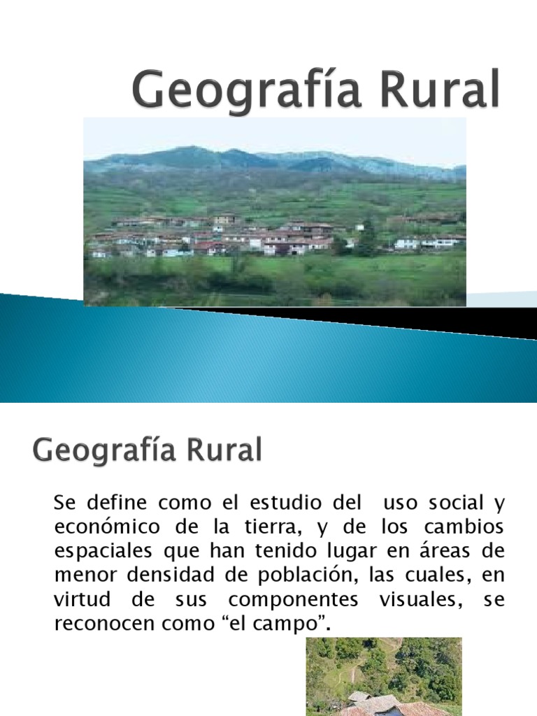 Geografía Rural | PDF | Área rural | Oveja
