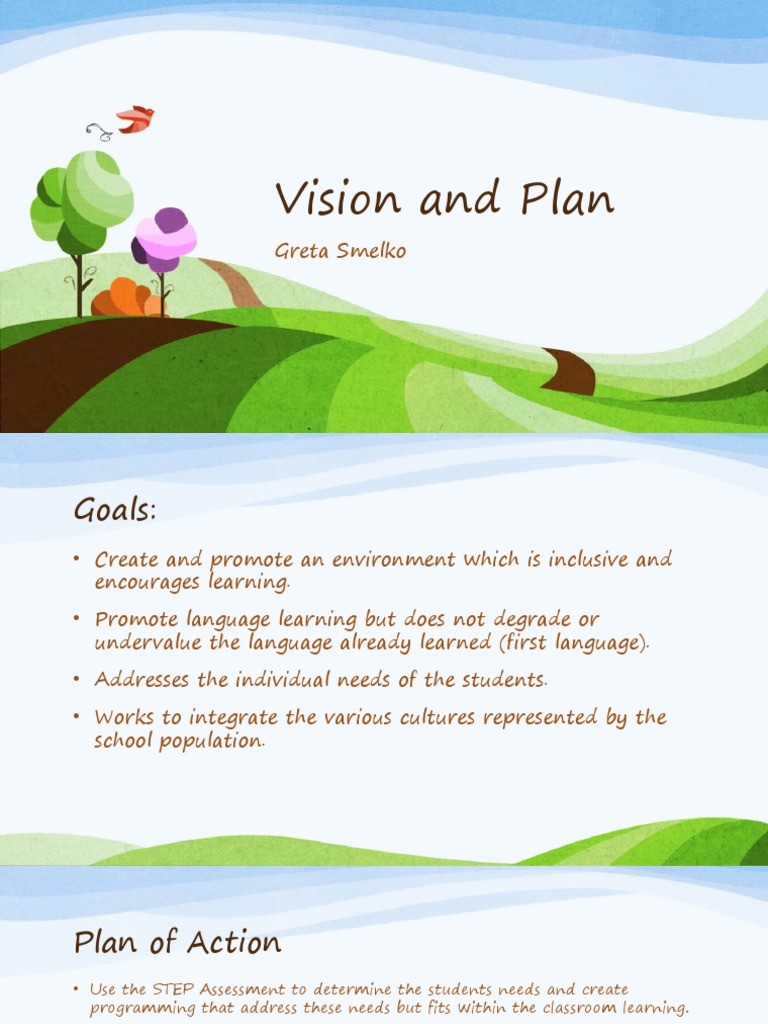 Vision and Plan | PDF | Differentiated Instruction | Educational Psychology