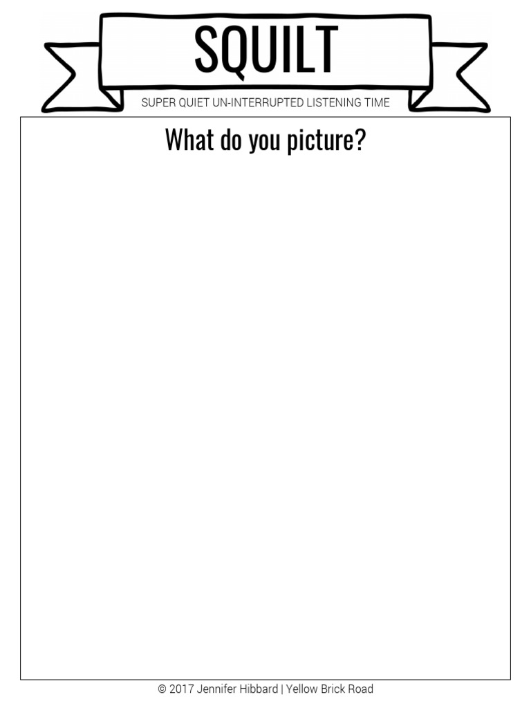 What Do You Picture?: Super Quiet Un-Interrupted Listening Time | PDF ...