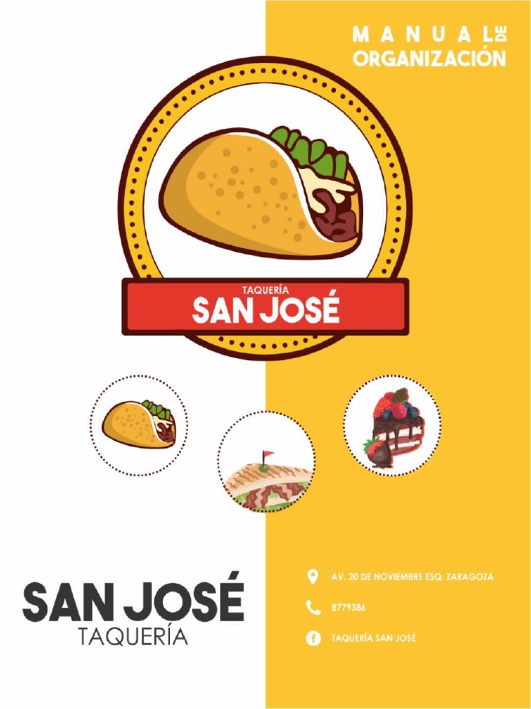 Manual de Organización Taquería San José | PDF | Taco | Marketing