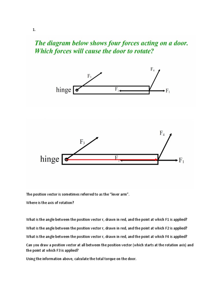 Torque Calculations for Rotational Systems Involving Masses, Forces ...