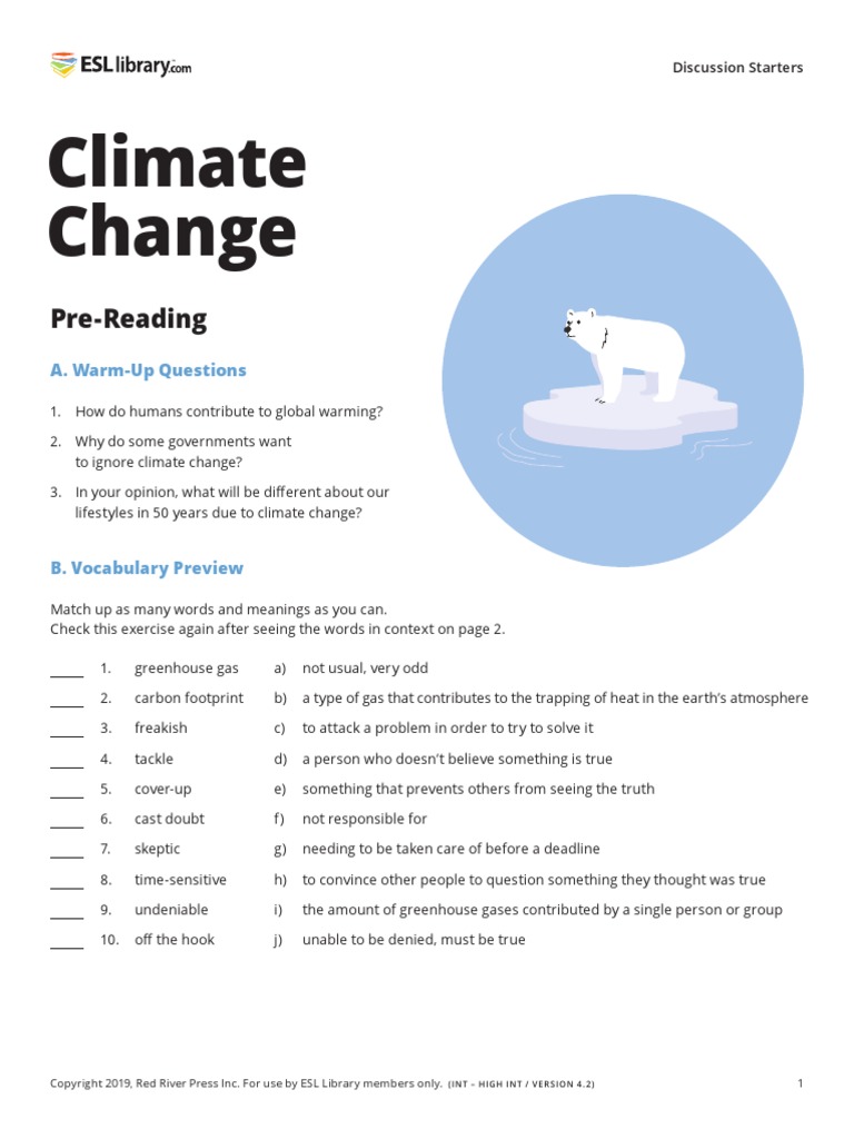 72 Climate-Change US Student | PDF | Effects Of Global Warming | Global ...