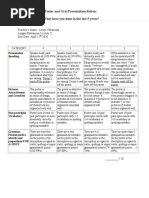 Family Tree Rubric | PDF | Grammar | Onomastics