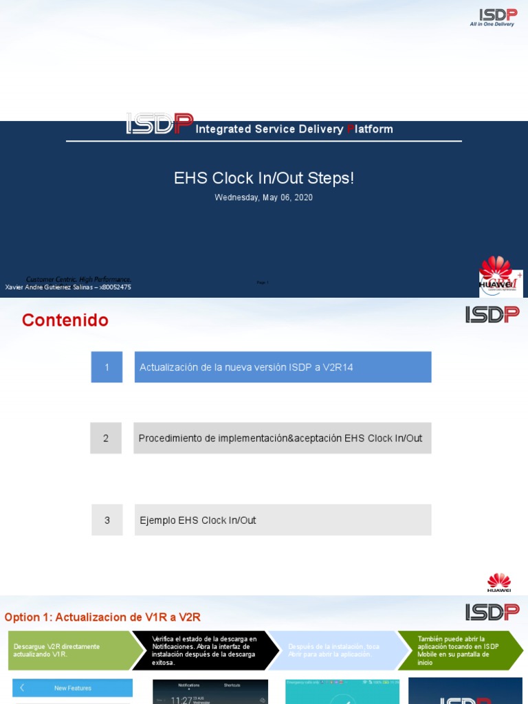 Guía de Uso de ISDP Mobile EHS | PDF | Telecomunicaciones | Software