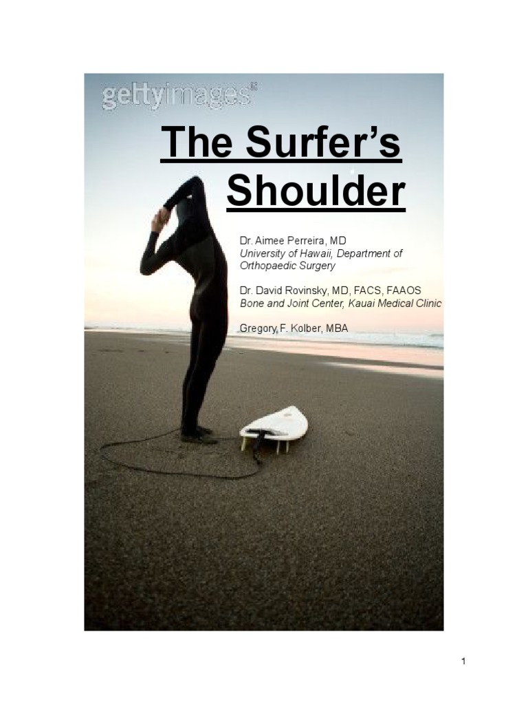 The Surfers Shoulder PDF | PDF | Shoulder | Anatomical Terms Of Motion
