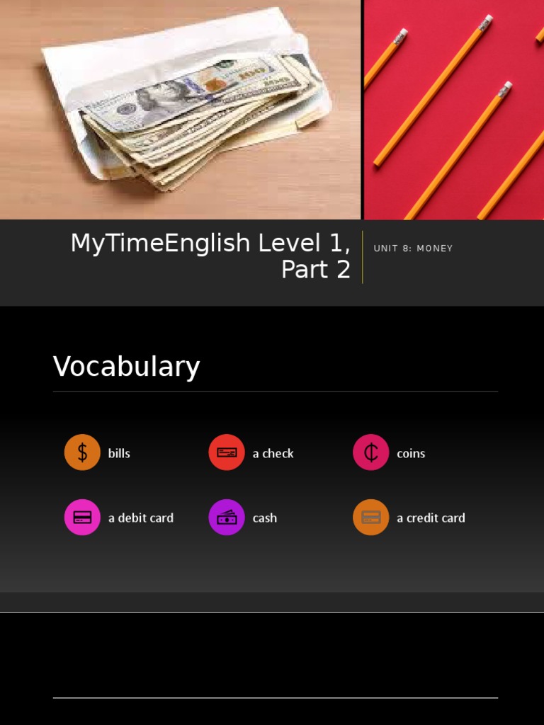 Money Vocabulary for Beginners | PDF | Automated Teller Machine | Cheque