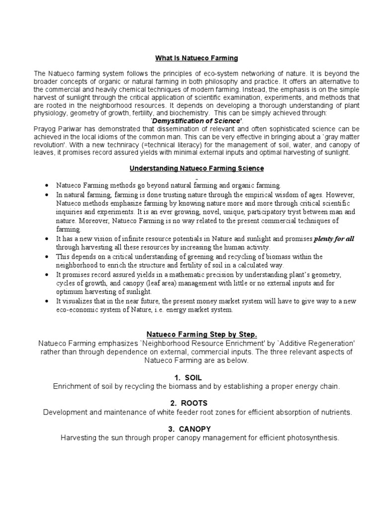What Is Natueco Farm Science | PDF | Magnesium | Soil