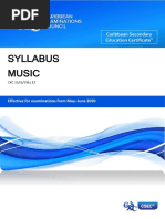 CSEC 2021 Music Past Paper | PDF