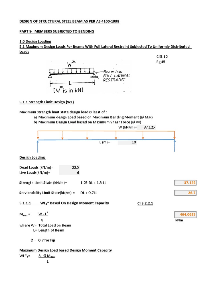Ub Design | PDF | Beam (Structure) | Bending