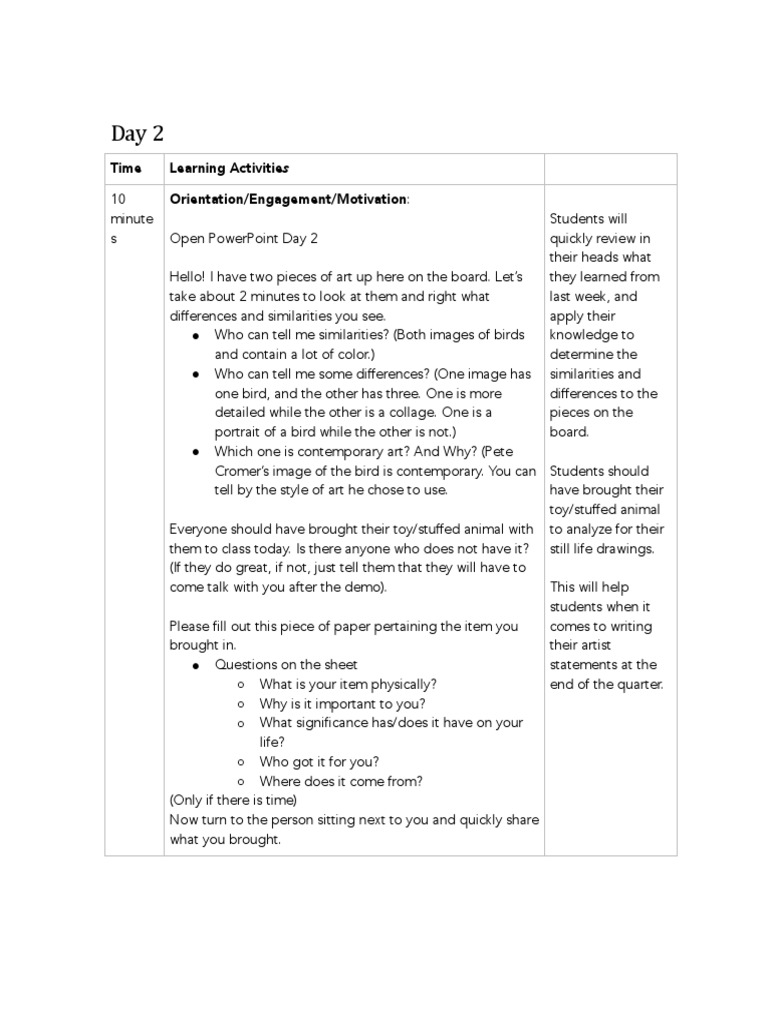 Lesson 2 | PDF | Figure Drawing | Drawing