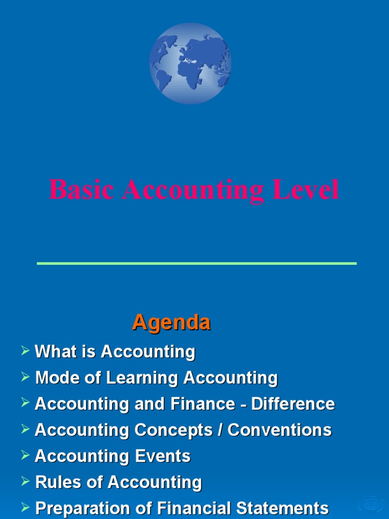 Basic Accounting Slides | PDF | Debits And Credits | Expense