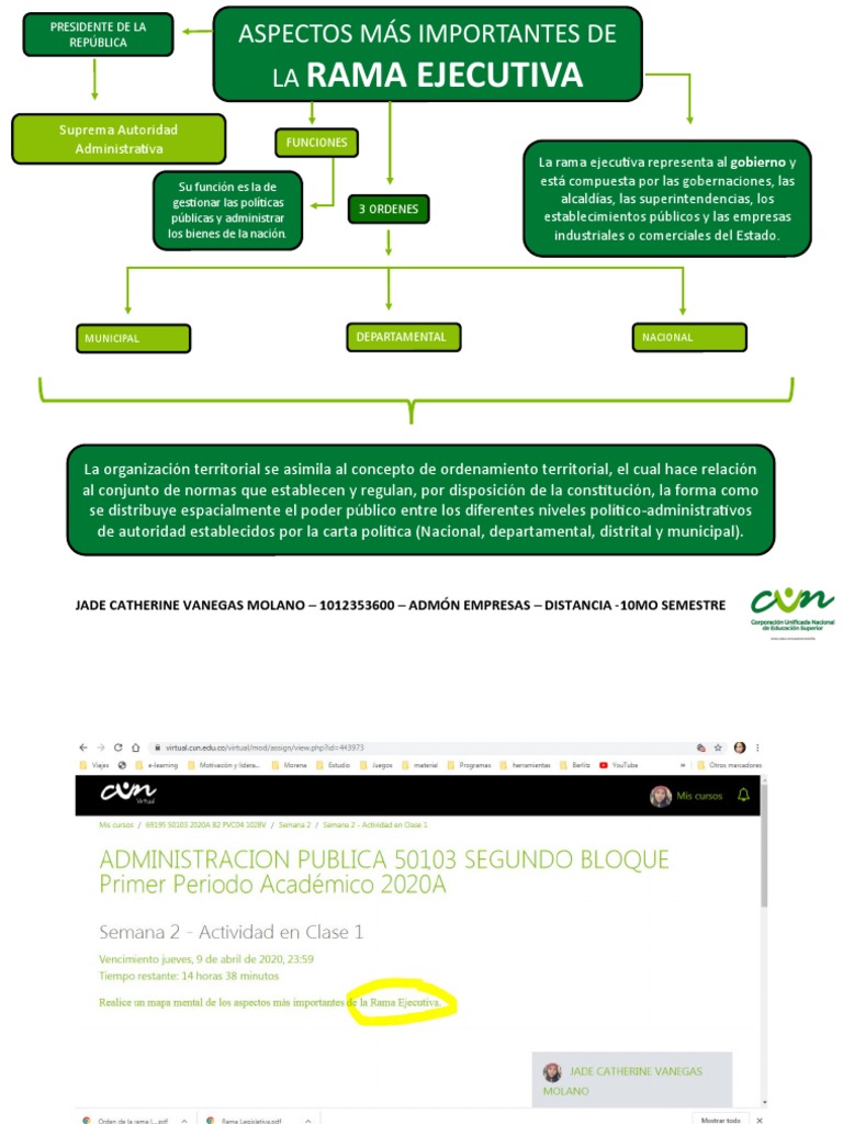 Mapa Conceptual de la Rama Ejecutiva | PDF