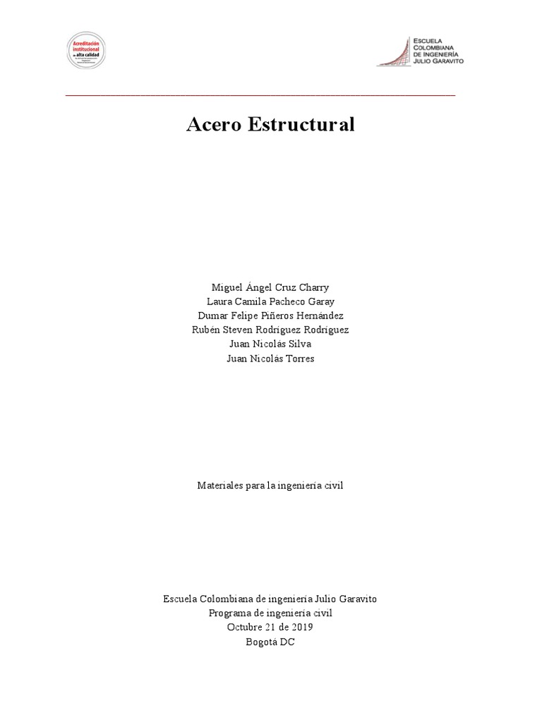 1.acero Estructural | PDF | Acero | Hierro