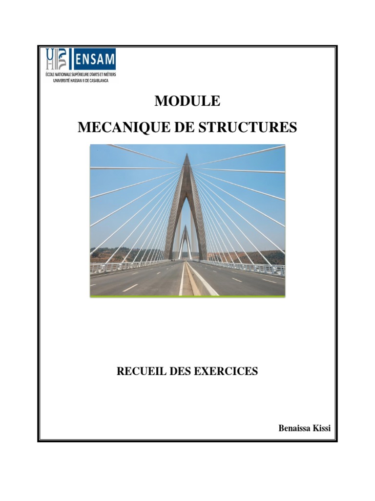 Exercices de Mécanique des Structures | PDF | Treillis (assemblage ...