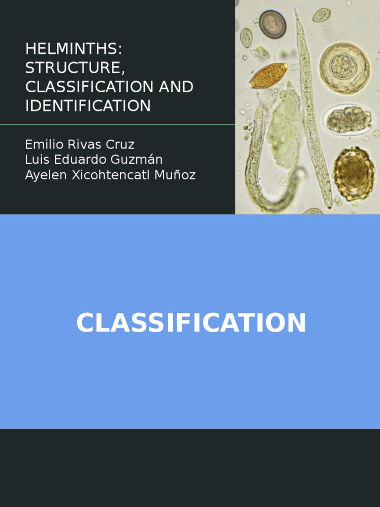 Helminths - Structure, Clasification and Identification | PDF ...
