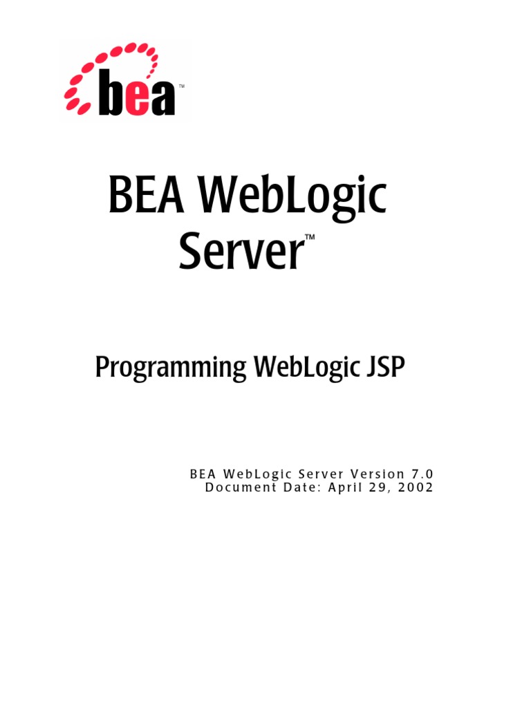 Server Bea Weblogic | PDF | Java Server Pages | Java Servlet