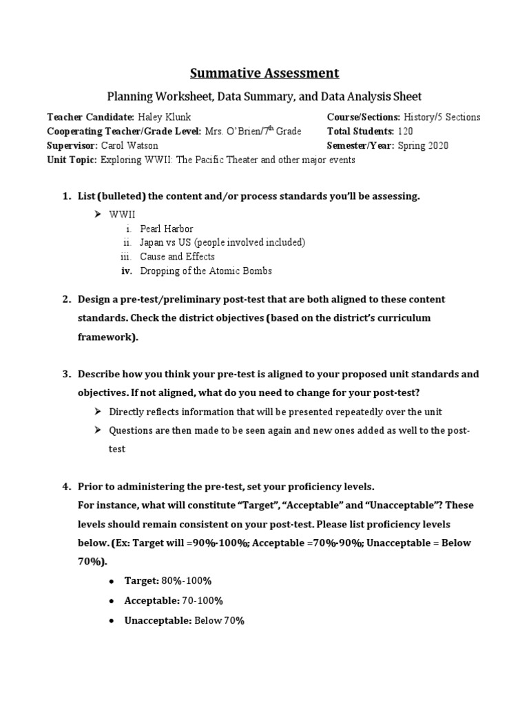 Summative Assessment | PDF | Educational Assessment | Reading Comprehension