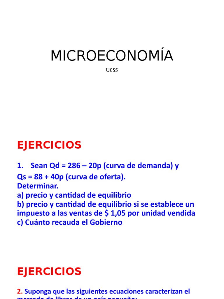 Ejercicios Micro | PDF