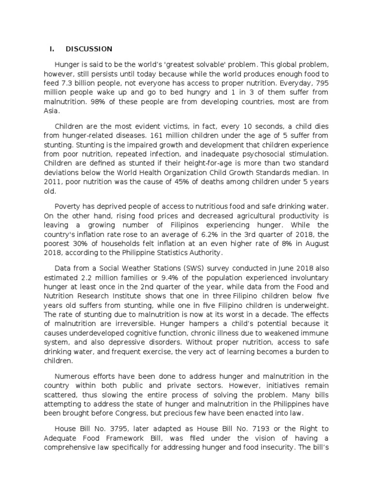 Zero Hunger | PDF | Malnutrition | Hunger