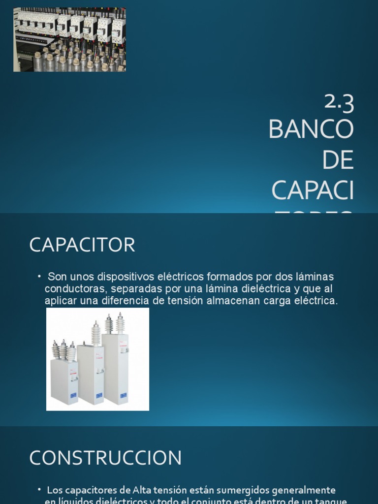 Banco de Capacitores | PDF | Condensador | Energia electrica
