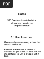 Gas Laws Formula Sheet | PDF | Gases | Mole (Unit)