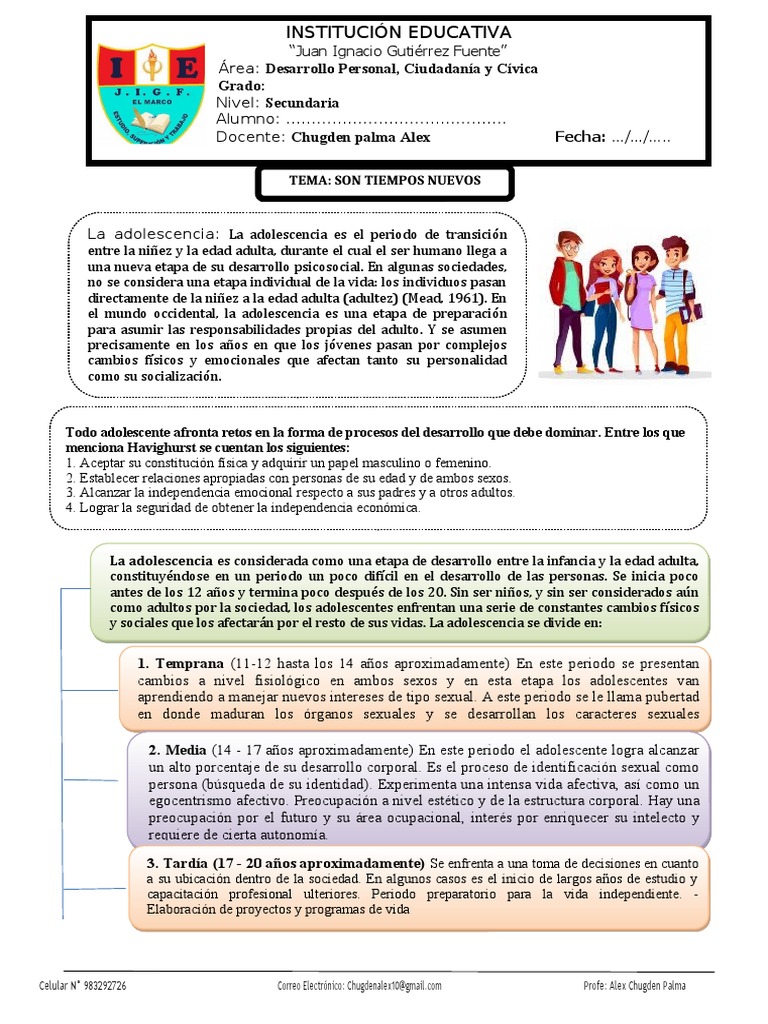 Tema PRIMERO DPCC | PDF | Adultos | Desarrollo humano