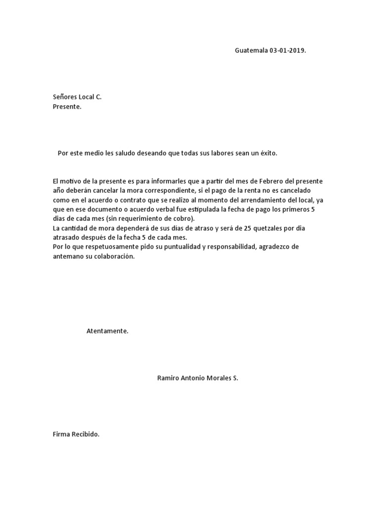 Carta Mora | PDF