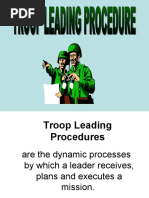 Troop Leading Procedures | PDF | Military | International Security