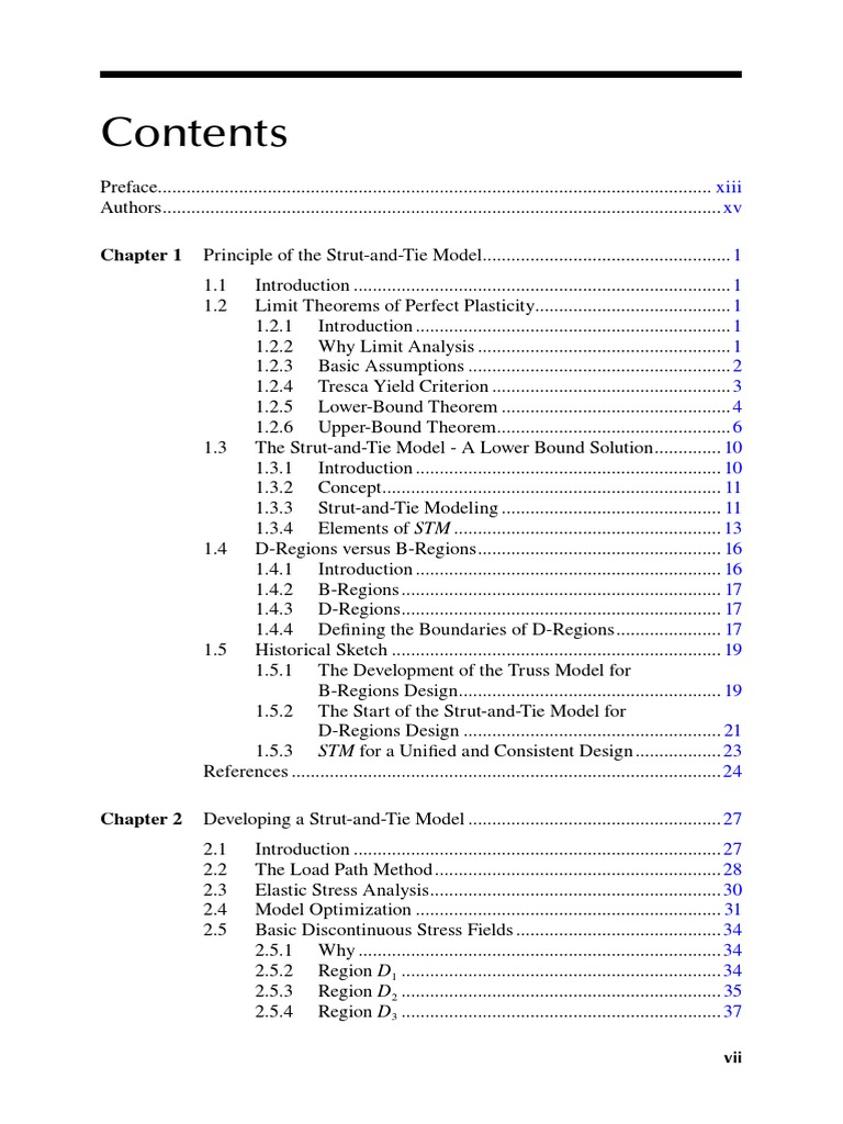 Chapter 1 Principle of The Strut-and-Tie Model