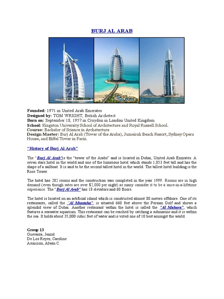 Burj Al Arab | PDF