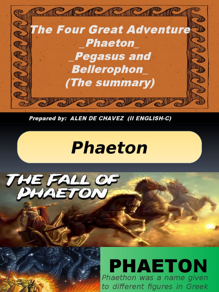 The Adventure of Phaeton Summary | PDF | Mythological Characters ...