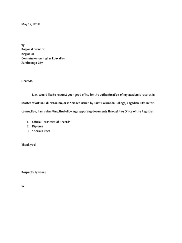 CAV Letter Intent | PDF