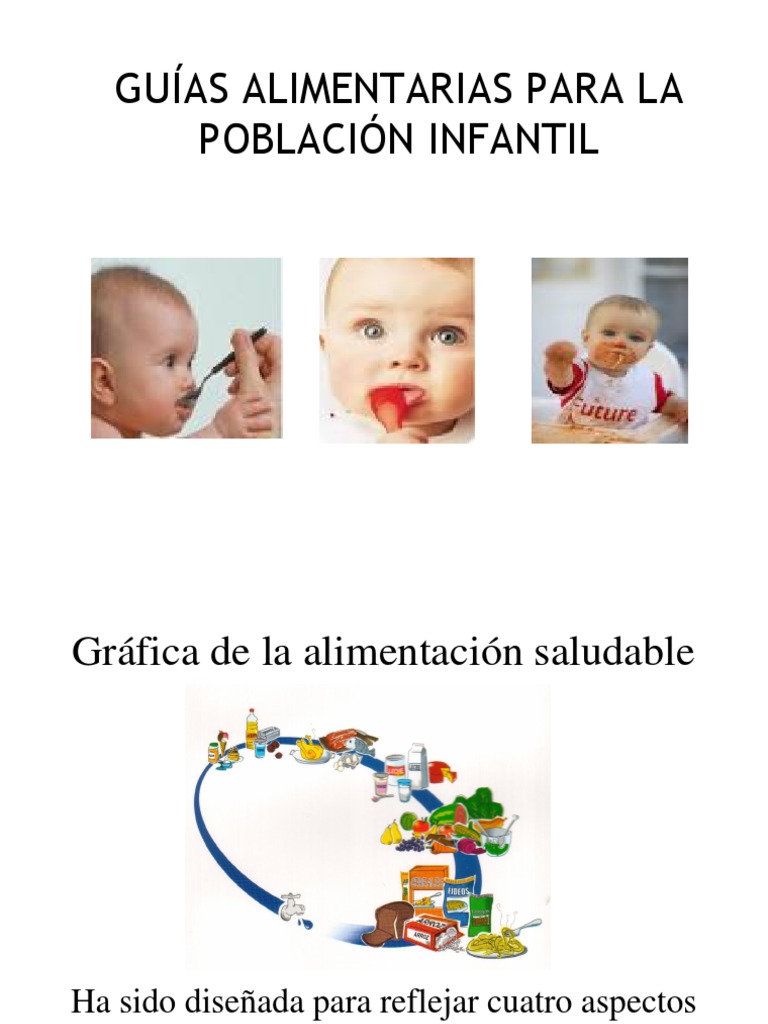 Guias Alimentarias Poblacion Infantil | PDF | La leche materna | Alimentos