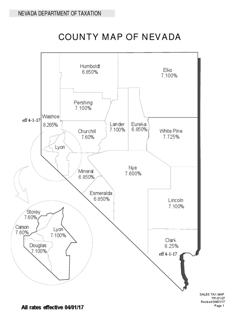 NV County Maps | PDF | Nevada | Nature