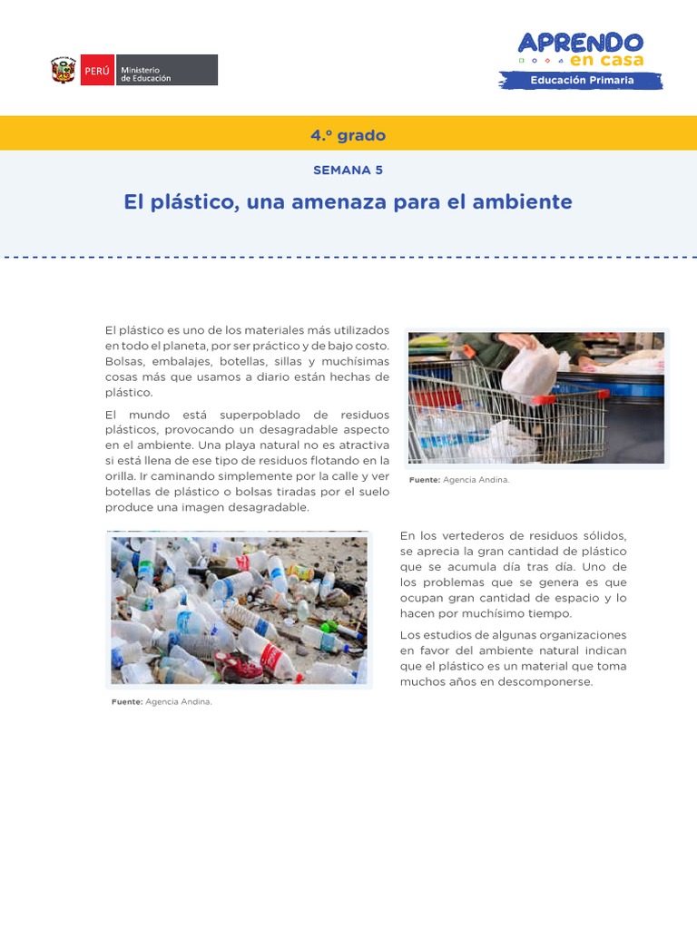Plástico: Amenaza Ambiental Global | PDF | El plastico | Residuos